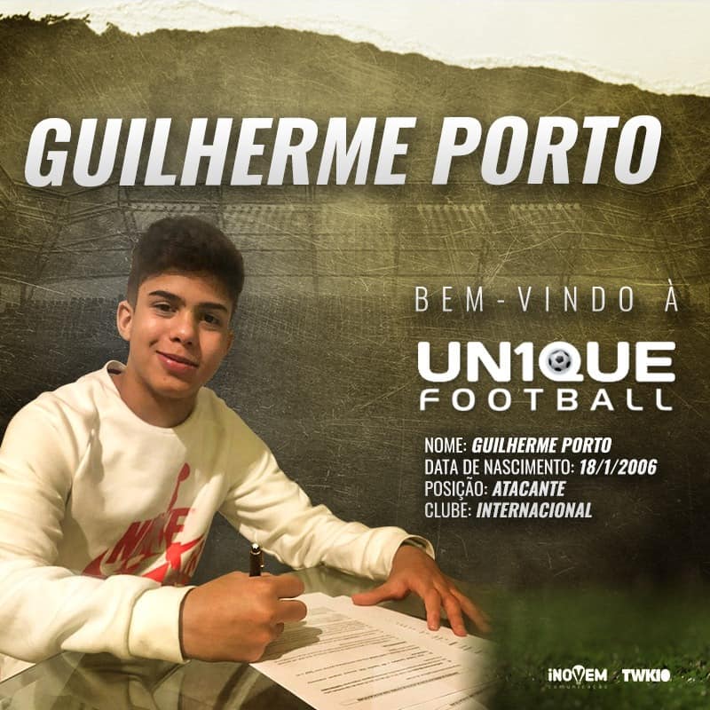 Guilherme Porto, atacante do Internacional Sub-14, é o novo cliente da ...
