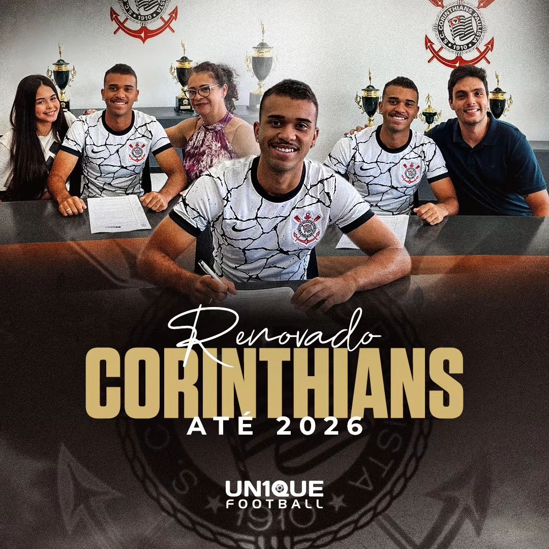 Corinthians renova contrato de Thomas até 2026 - Un1que Football